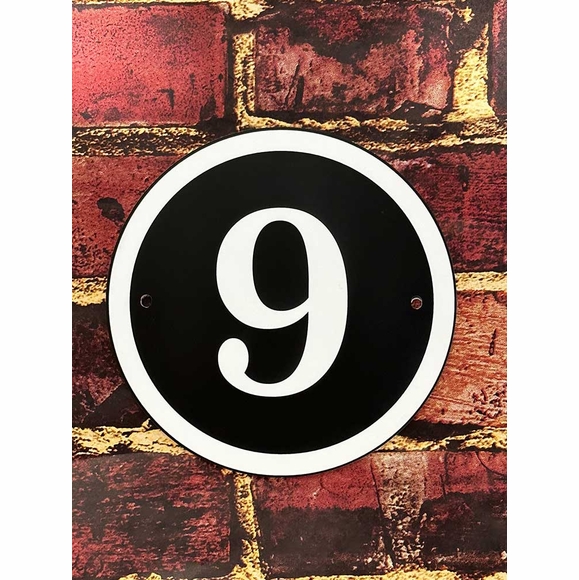 Round Address Sign