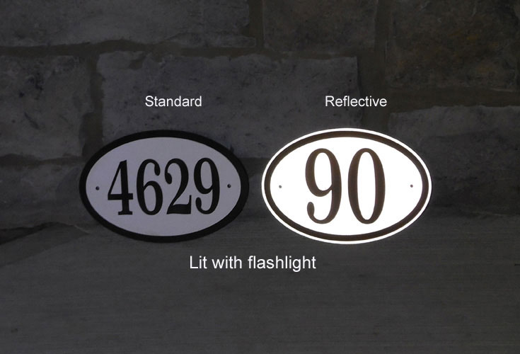 Reflective Address Number Sign