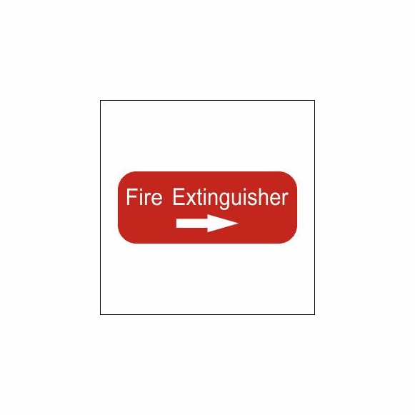 RV Fire Extinguisher Sign