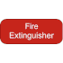 RV Fire Extinguisher Sign