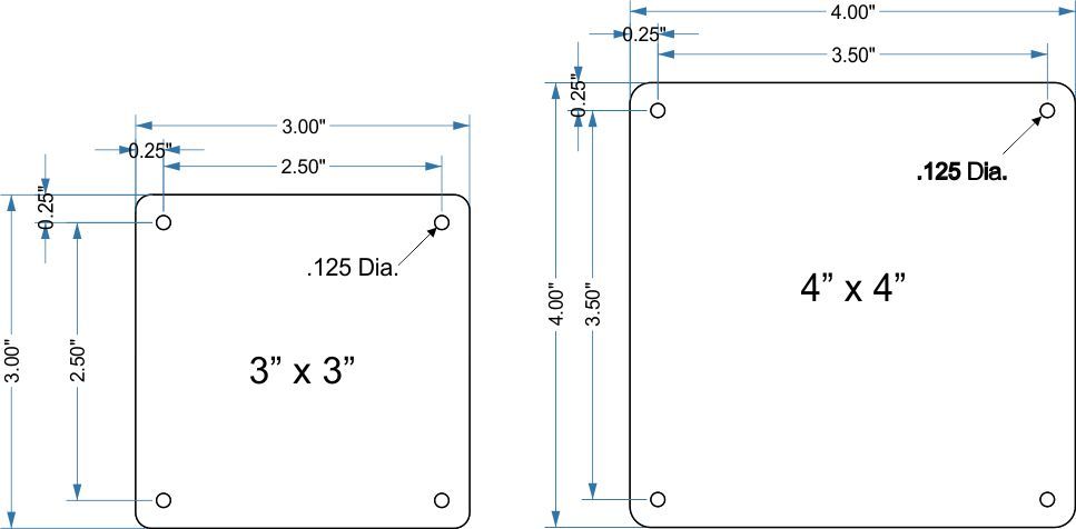 Square Filler Panel for RV, Boat, Home