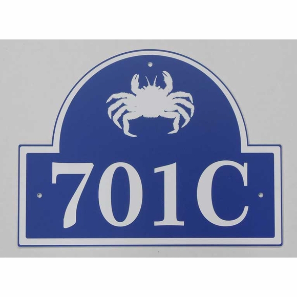 Sea Creature House Number Sign - Fish, Crab, Whale, Dolphin, Shark ...