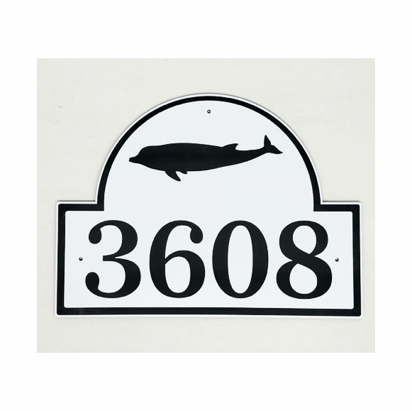 Sea Creature House Number Sign - Fish, Crab, Whale, Dolphin, Shark ...