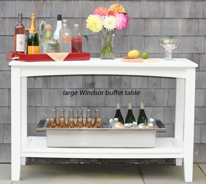Seaside Casual Windsor Buffet - Outdoor Table For Preparing, Serving ...