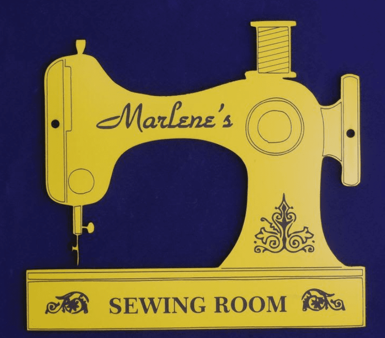 Sewing Machine Sign - Decoration For Sewing Room Door, Wall, or Case