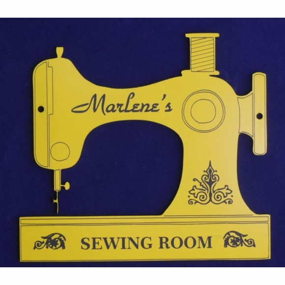 Sewing Machine Sign - Decoration For Sewing Room Door, Wall, or Case