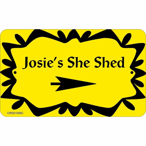 She Shed Custom Name Plaque