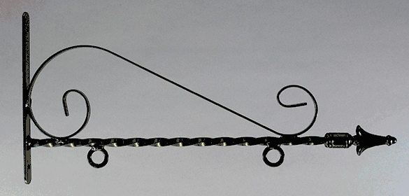 Hanging Sign Bracket With Decorative Scrollwork For Hanging Address ...