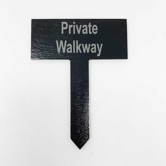 Slate Stake Sign For Private Property, Drive, Walkway, Yard, or other ...