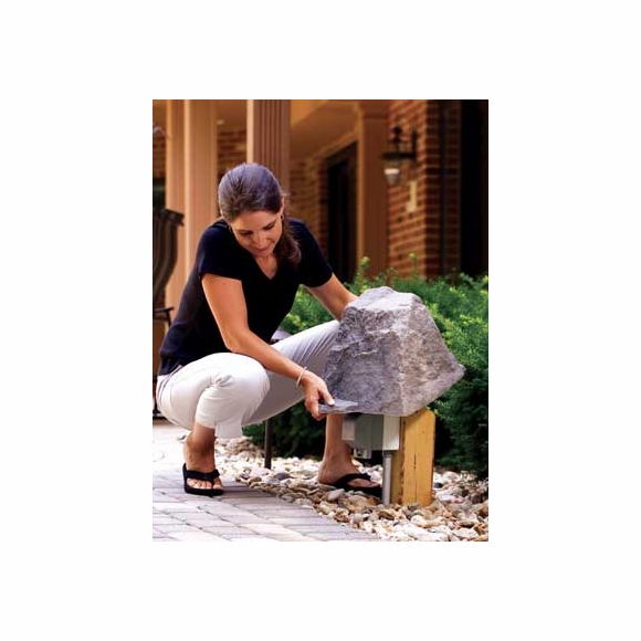 Small Artificial Rock Enclosure Covers Vent Pipes, Curb Stops, and ...