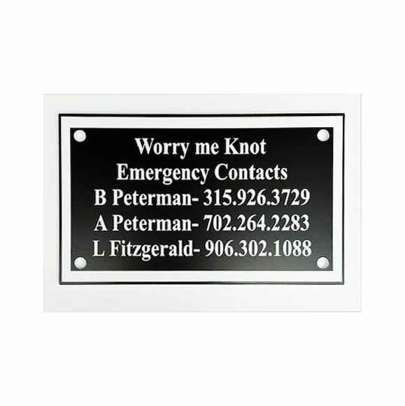 Small Custom Engraved Plaque 5x3