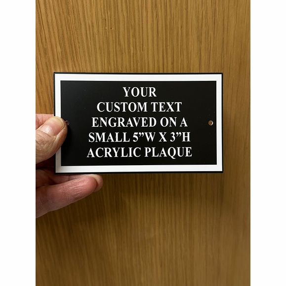 Small Custom Engraved Plaque 5x3