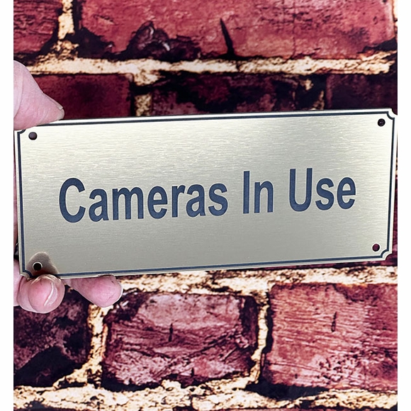 Small Engraved Nameplate Sign