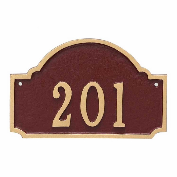Small House Number Plate - Custom Address Sign