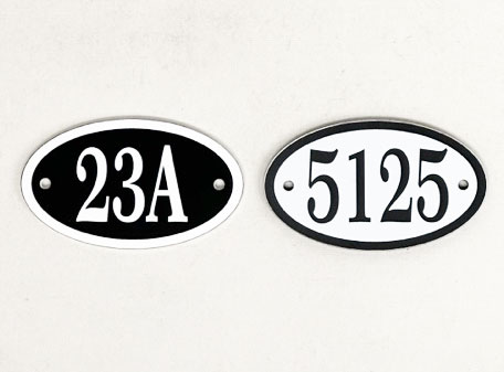 Small Number Sign for Door, Room, House Address, Unit, Port