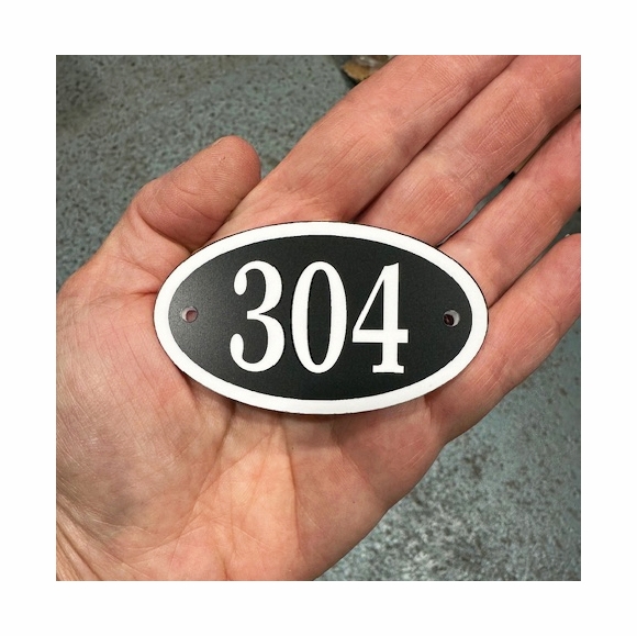 Small Number Sign for Door, Room, House Address, Unit, Port