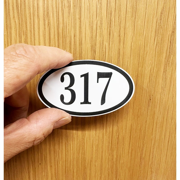 Small Number Sign for Door, Room, House Address, Unit, Port