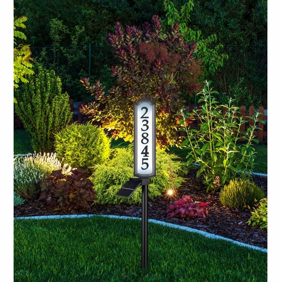 Solar Address Sign