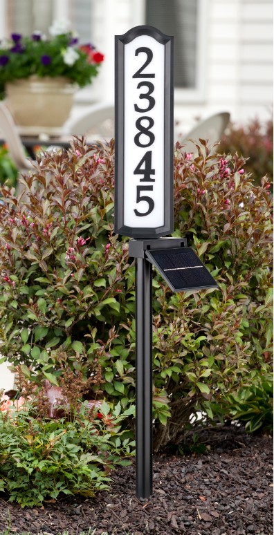 Solar Address Sign