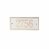 Solid Cast Brass Rectangle Address Sign