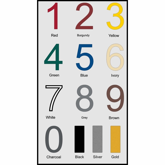 Spelled Out Cursive Script House Number Address Sign, Business Name or ...