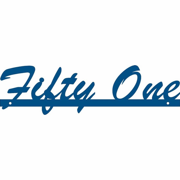 Spelled Out Cursive Script House Number Address Sign, Business Name or ...