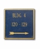 Custom Building Number Sign With Optional Arrow