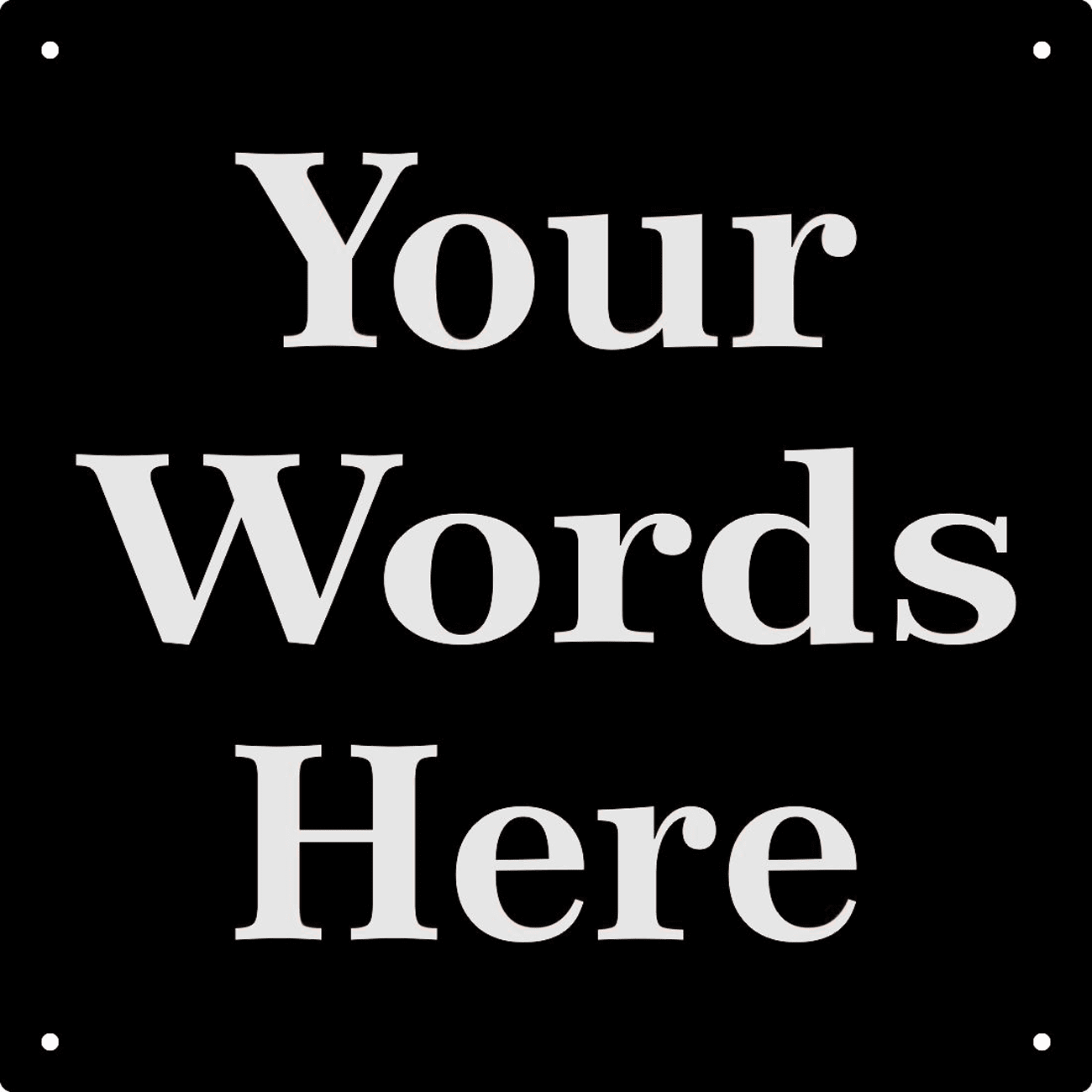 Custom Reflective Sign