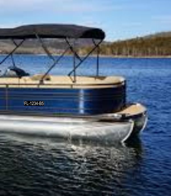 Boat State Registration Number Plaque