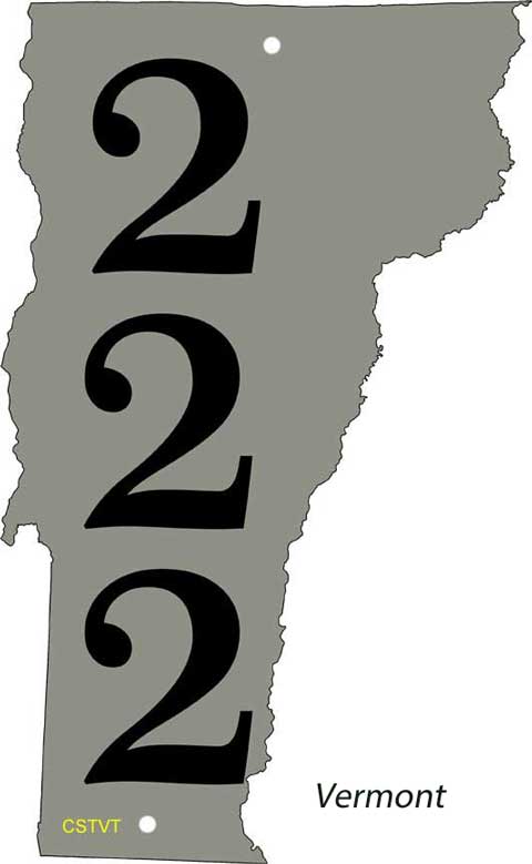 State Shape Address Sign