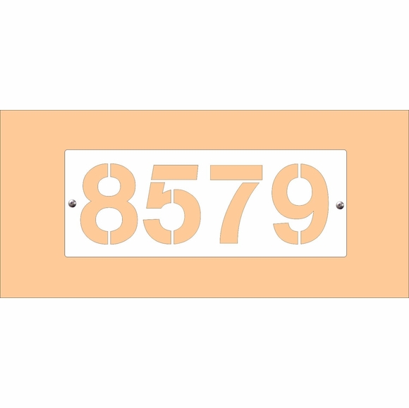 Stencil House Number Sign