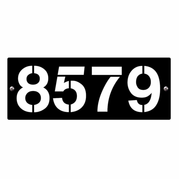 Stencil House Number Sign