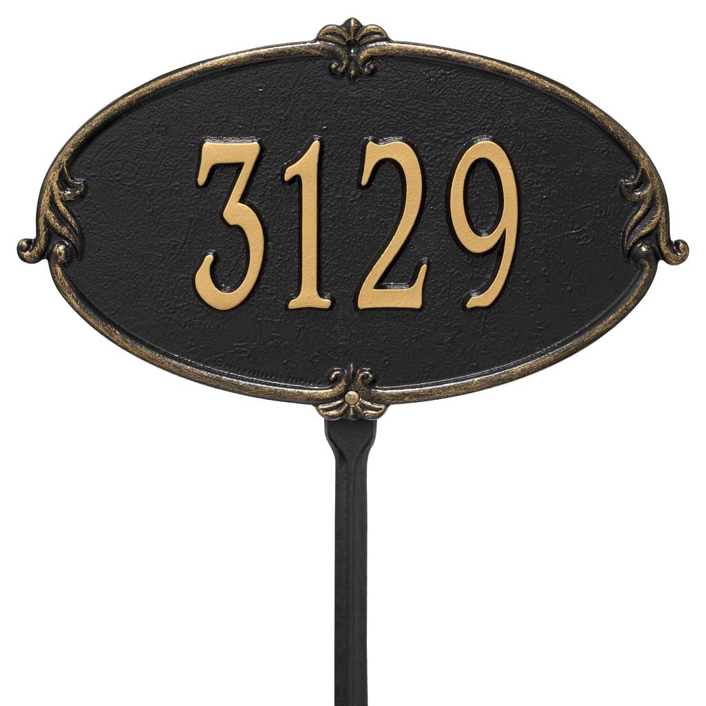 Street Number Address Plaque Traditional Oval