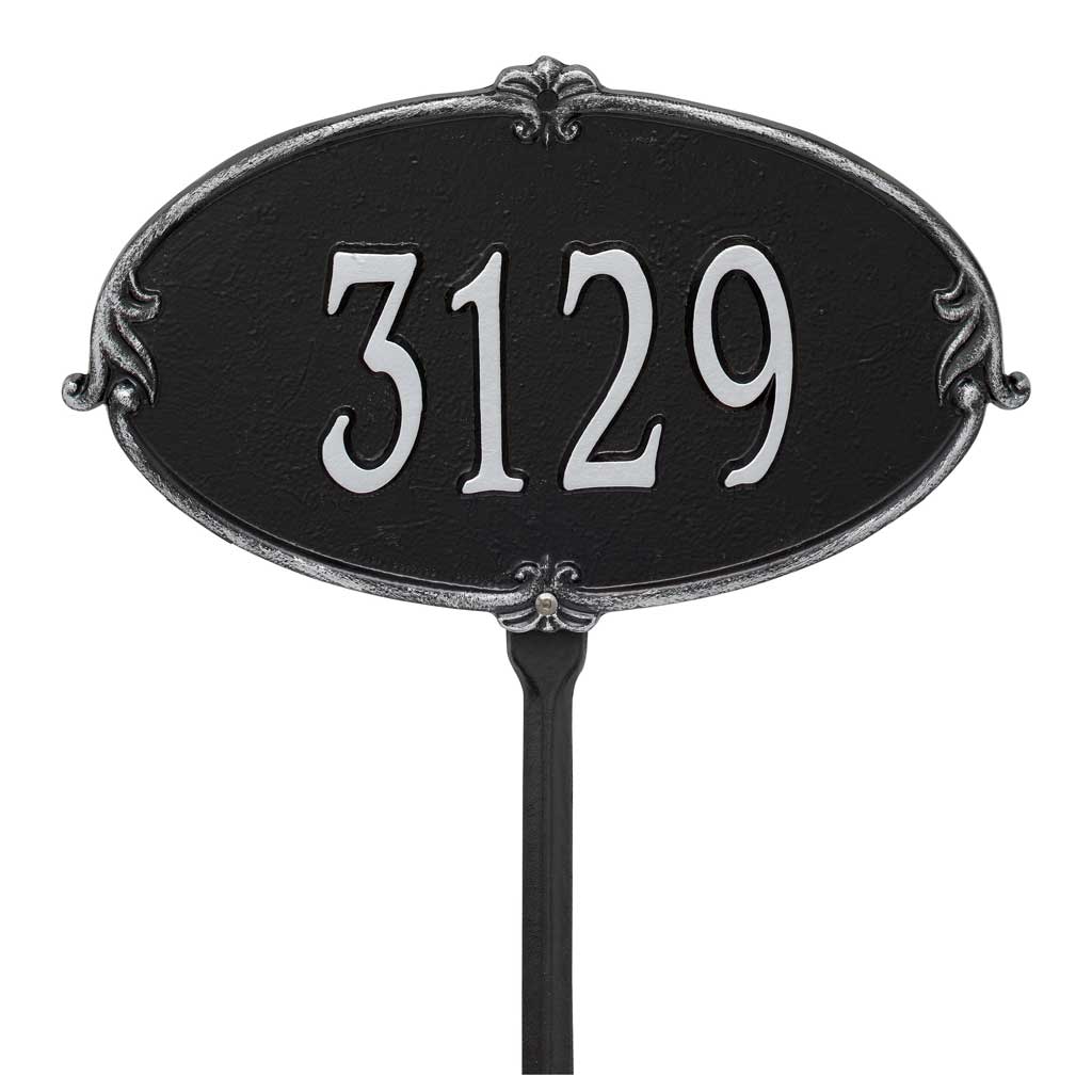 Street Number Address Plaque Traditional Oval