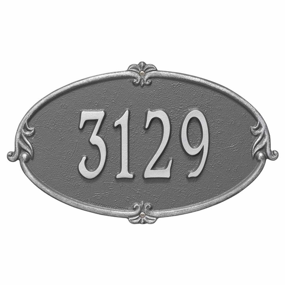 Street Number Address Plaque Traditional Oval