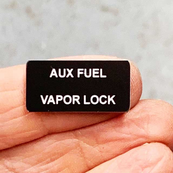 Switch Label For Two Switches - Cars, Planes, Boats, Panels, Dashboard