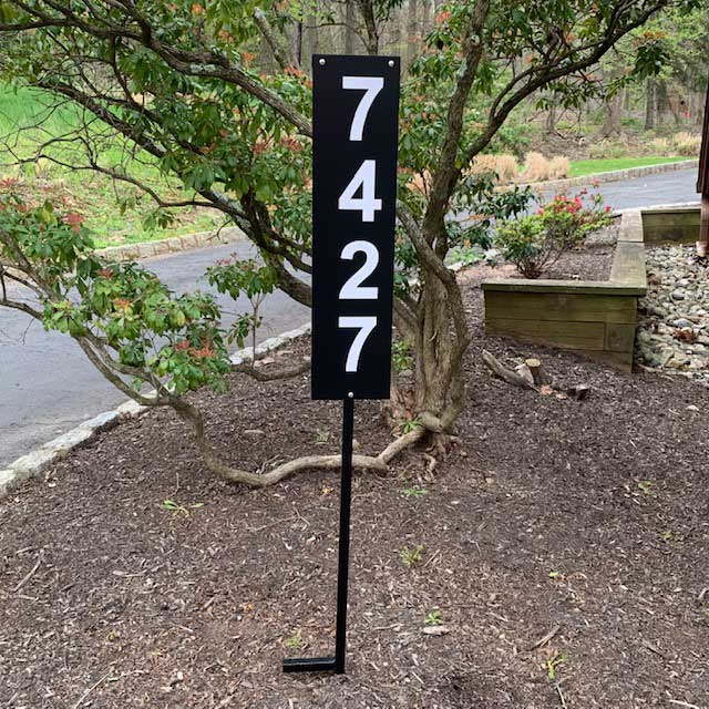 Tall Metal Sign Post