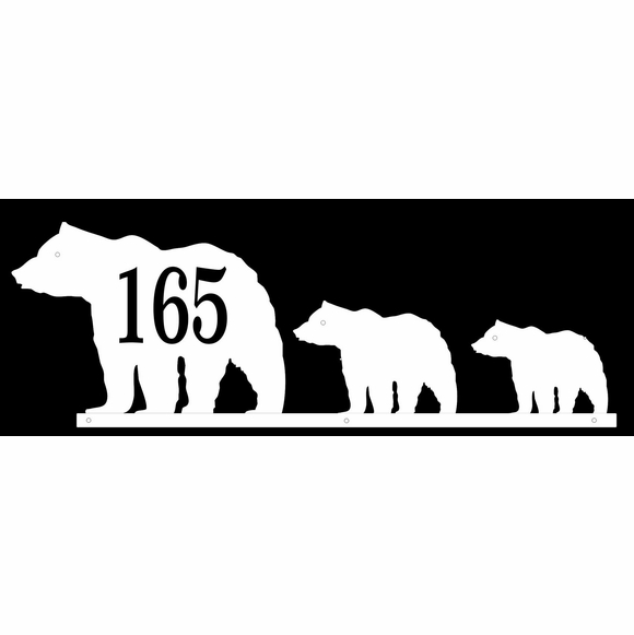 Three Bear Address Sign