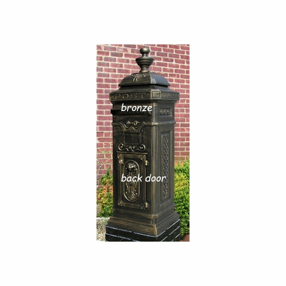 Tower Mailbox - Freestanding Victorian Pedestal Mounted Mailbox