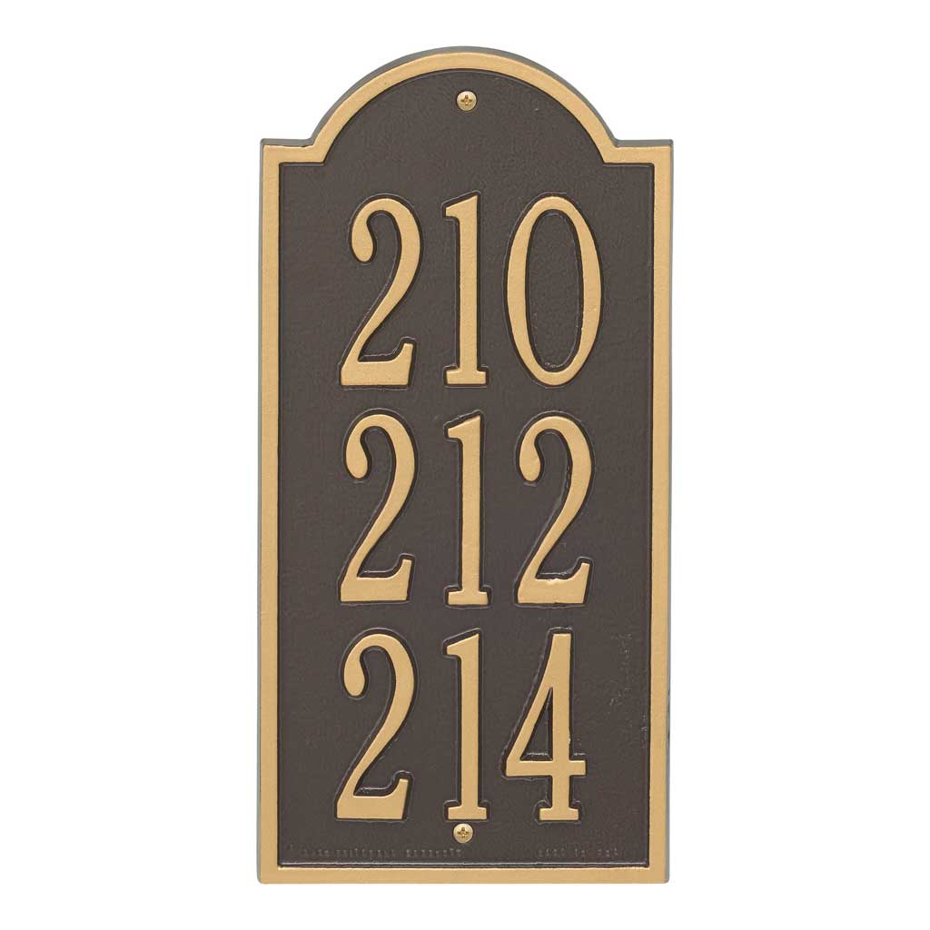 Town House Multi Unit Address Number Sign