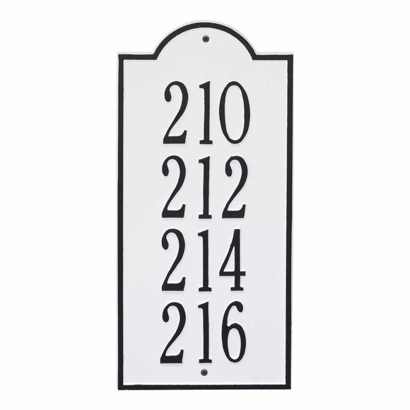 Town House Multi Unit Address Number Sign