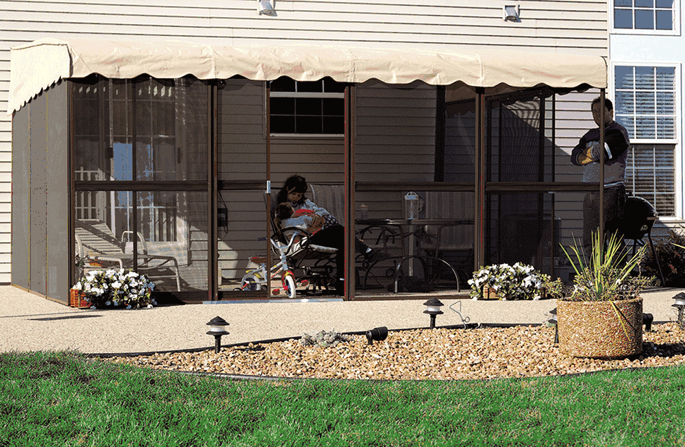 Patio Mate Screened Enclosure Two Door 11'6" x 15'5"