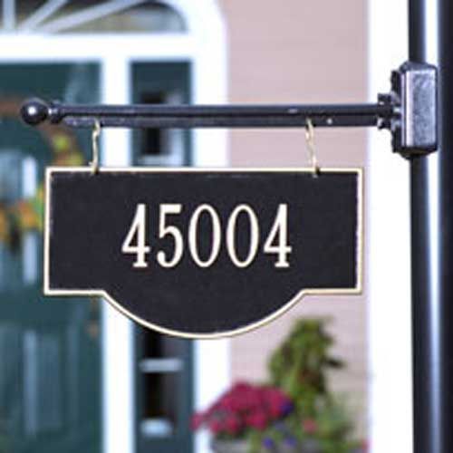 Two Sided Hanging Address Sign
