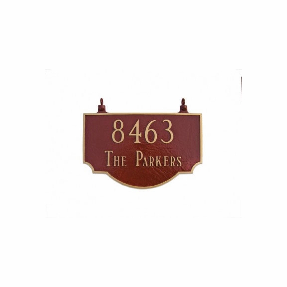 Two Sided Hanging Address Sign - Upside Down Double Sided Arch Address ...