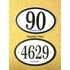 Two Sided Hanging Reflective Address Plaque