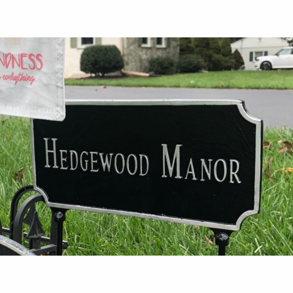 Two Sided Lawn Stake Address Sign - Address Plaque That Is The Same On ...