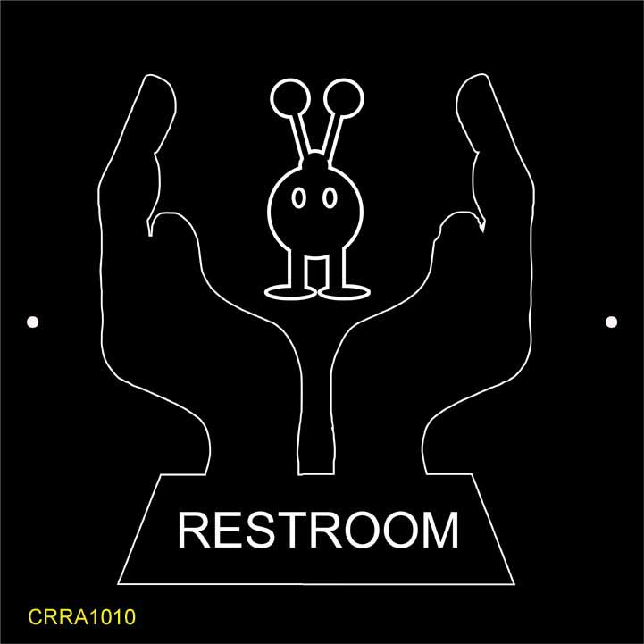 Restroom For Anyone Sign - Universal Public Bathroom Sign