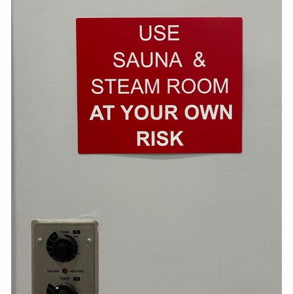 Custom Use At Your Own Risk Sign