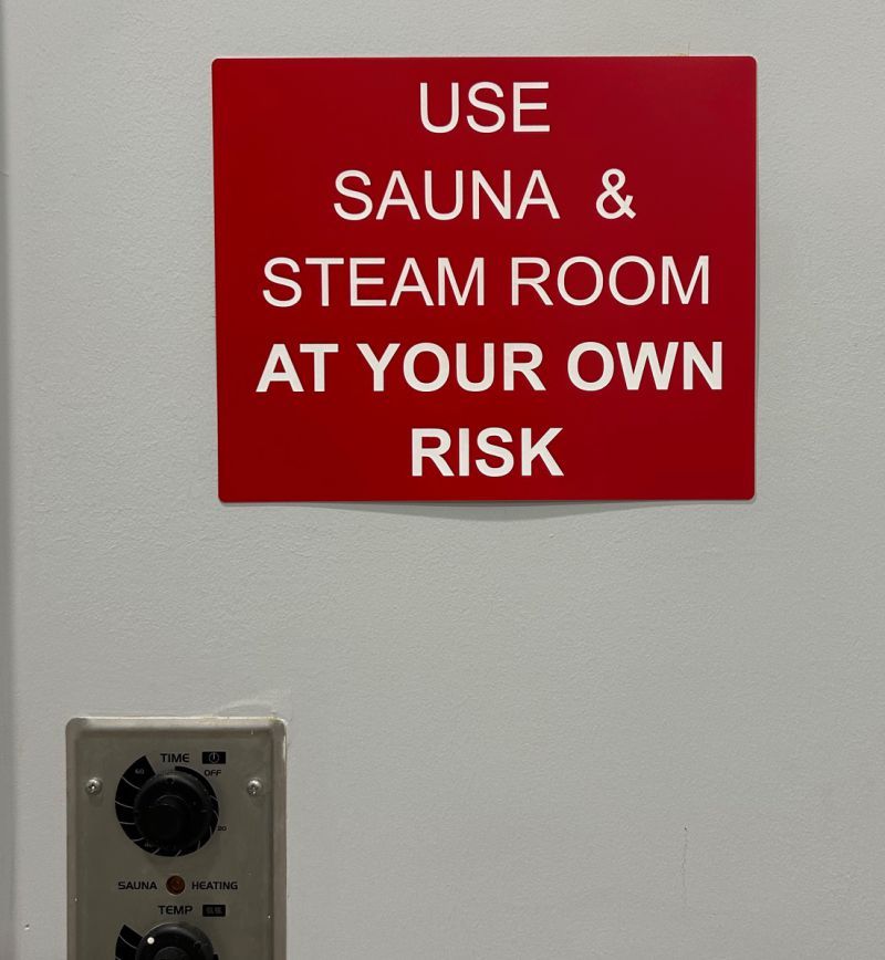 Custom Use At Your Own Risk Sign