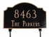 Two Sided Lawn Address Sign - Double Sided Arch Address Plaque With Cut ...